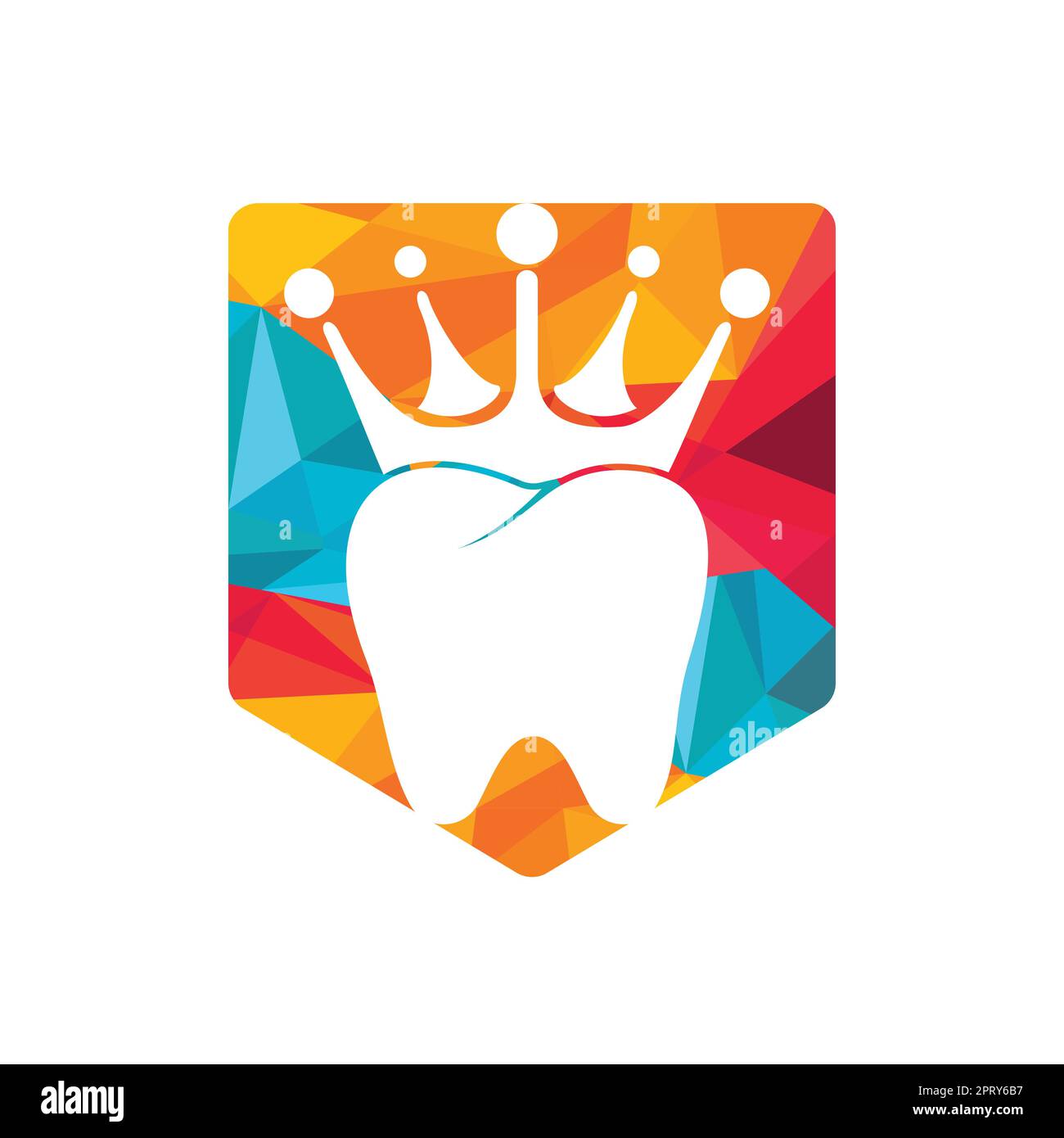 Dental king vector logo design. Tooth and crown icon design Stock ...