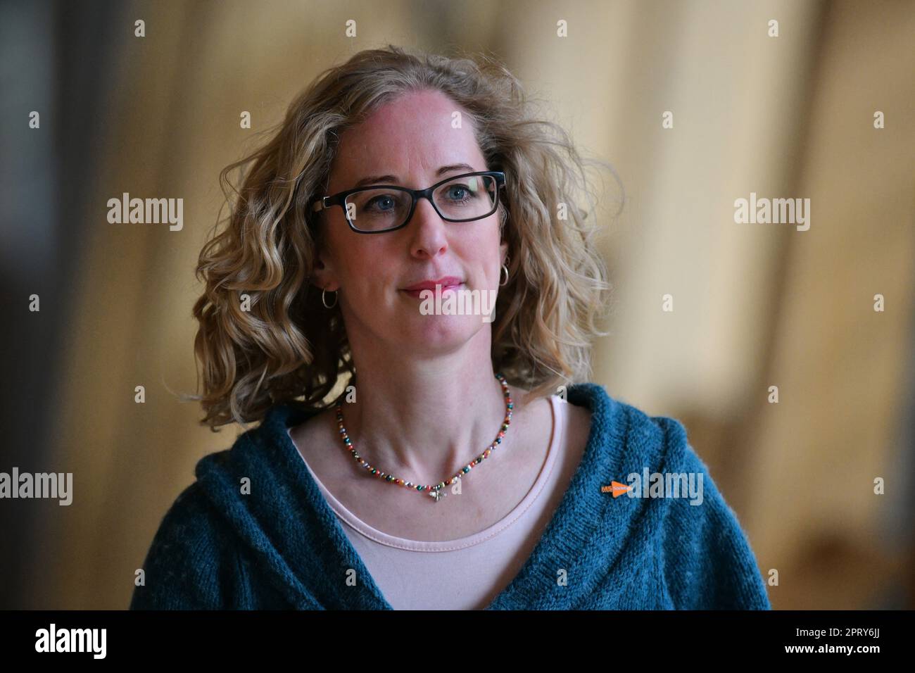 Edinburgh Scotland, UK 27 April 2023. Lorna Slater at the Scottish ...