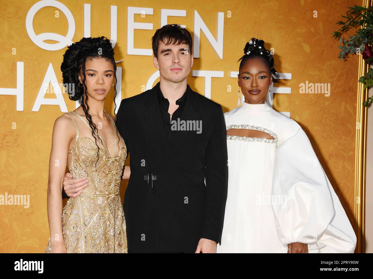 LOS ANGELES, CALIFORNIA - APRIL 26: (L-R) India Amarteifio, Corey ...