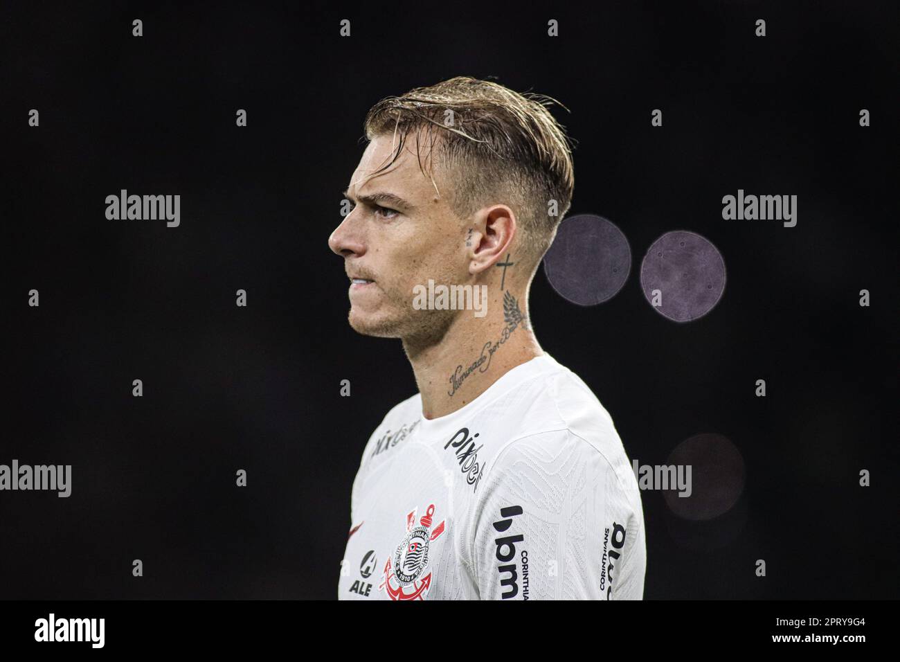 Sao Paulo, Brazil, 26th Apr, 2023. Roger Guedes of Corinthians, during ...
