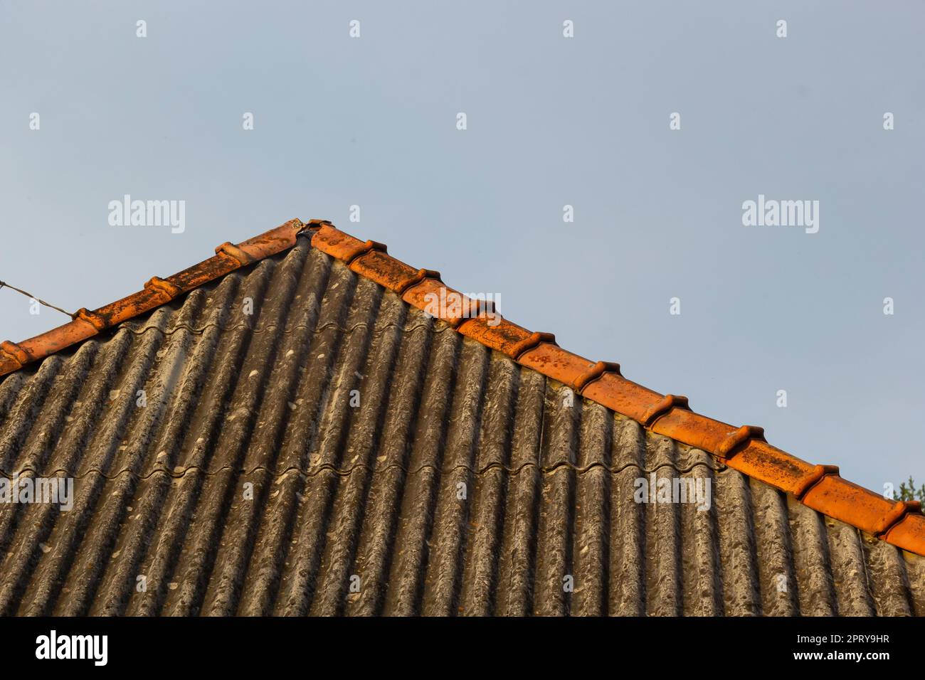 Old Asbestos Cement Slate Roofs. Asbestos Release from Asbestos-cement ...