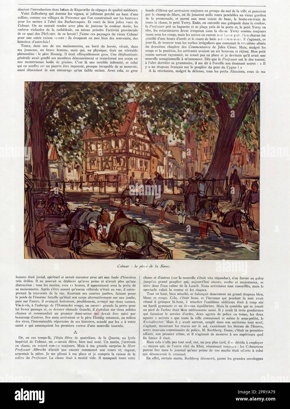 Une histoire à propos de quelques vues d'Alsace. Texte de Hansi ...