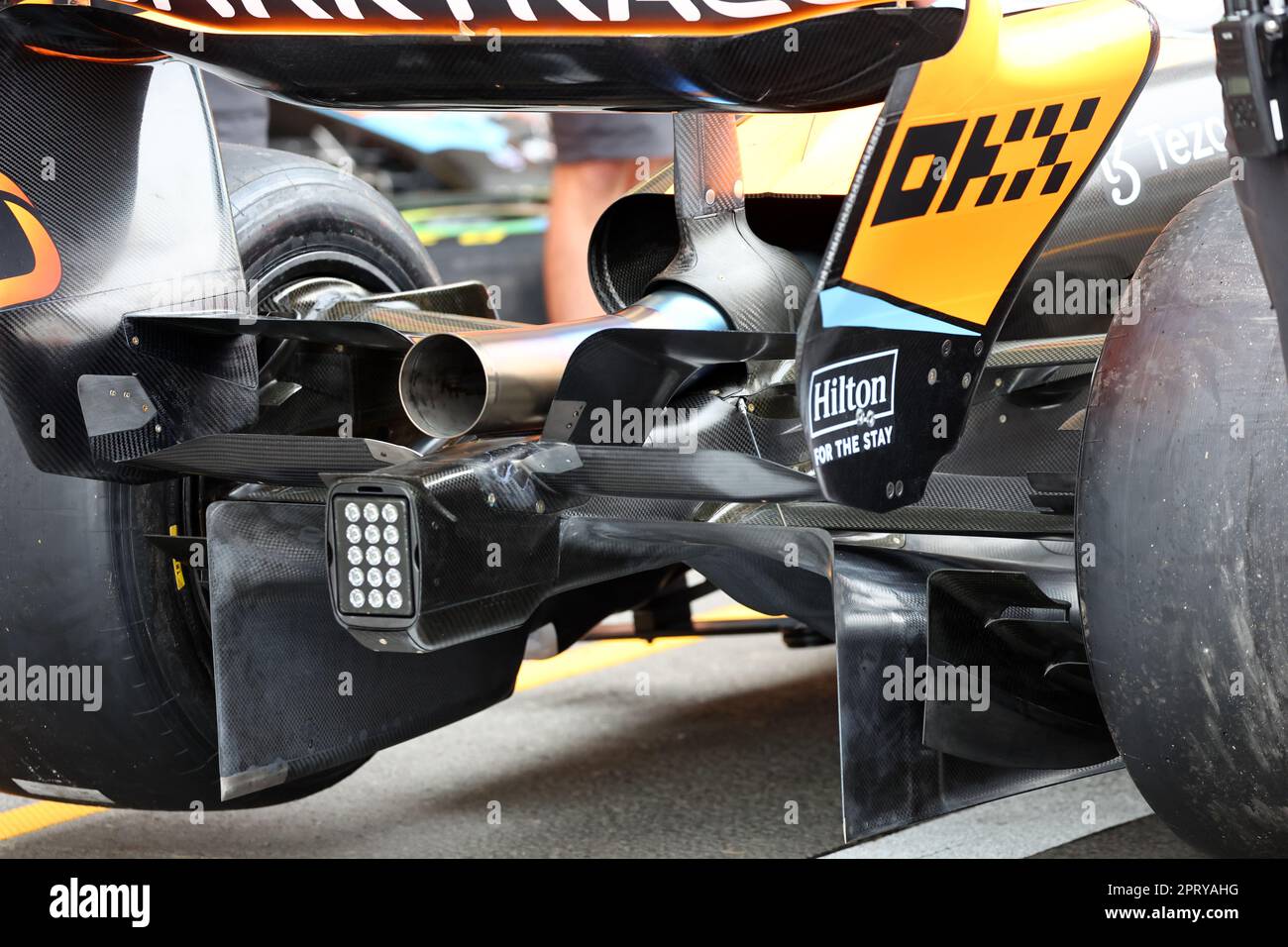 Baku, Azerbaijan. 27th Apr, 2023. McLaren MCL60 rear diffuser and rear ...