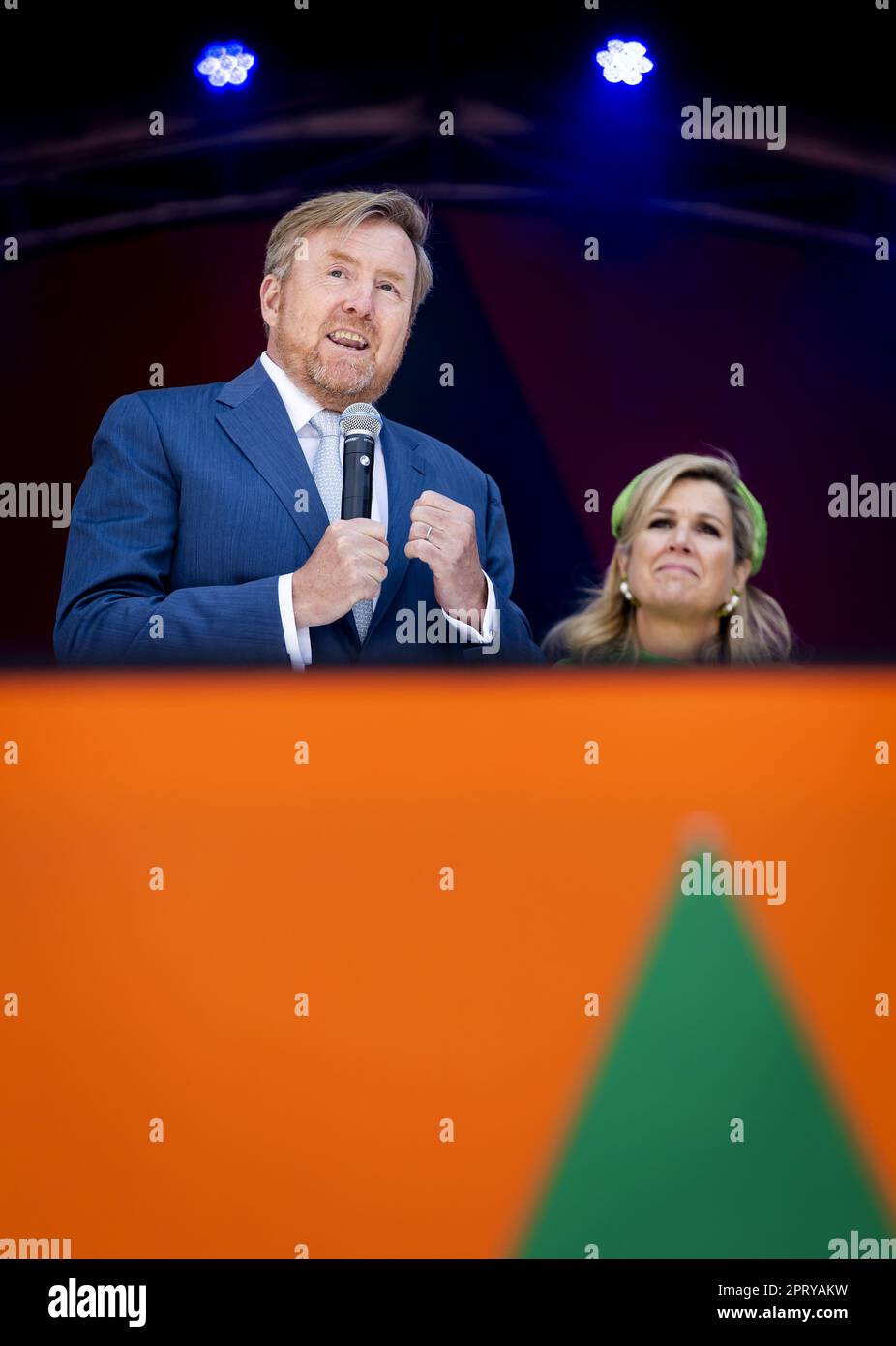 ROTTERDAM - 27/04/2023, King Willem-Alexander and Queen Maxima during ...