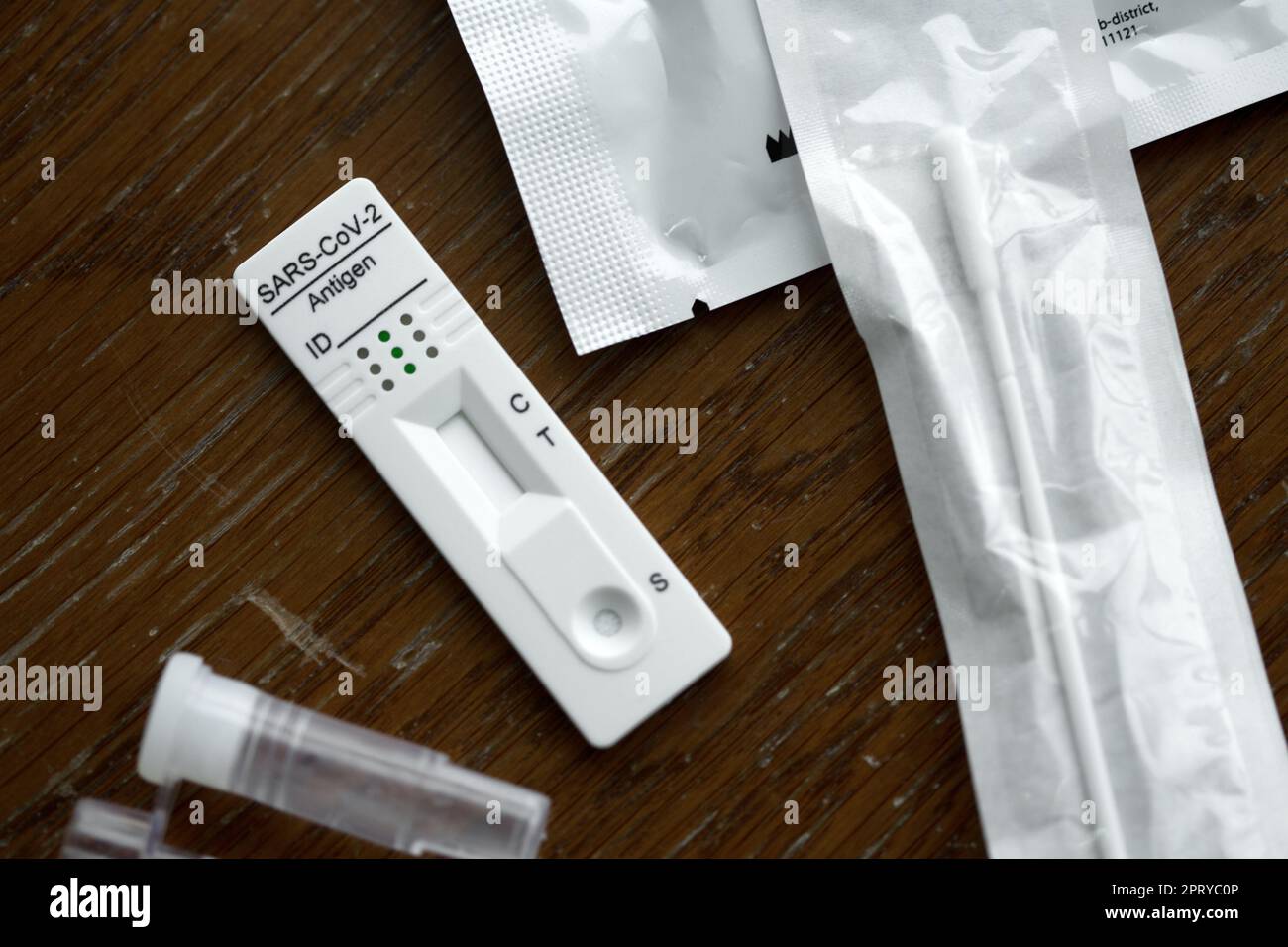 Covid rapid antigen nasal test. Self test at home or at corona test ...