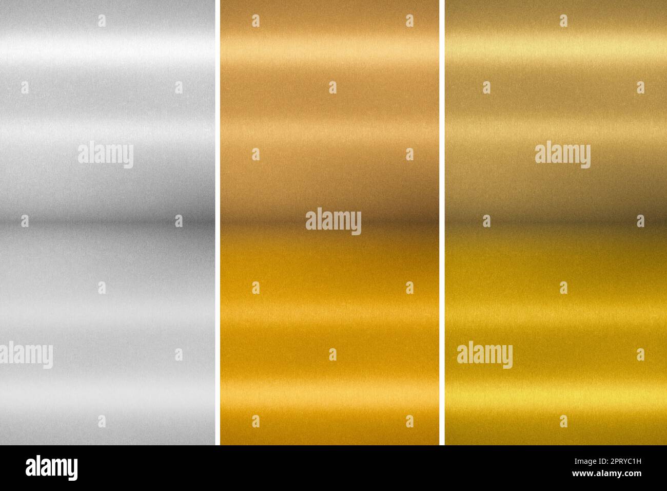 Aluminum, bronze and brass stitched textures. 3d rendering Stock Photo ...