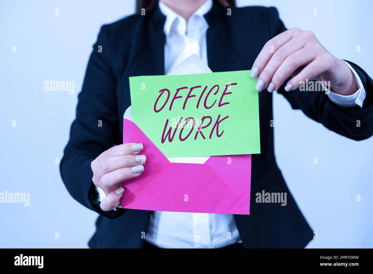 Hand writing sign Office Work, Word for a work that primarily happens ...