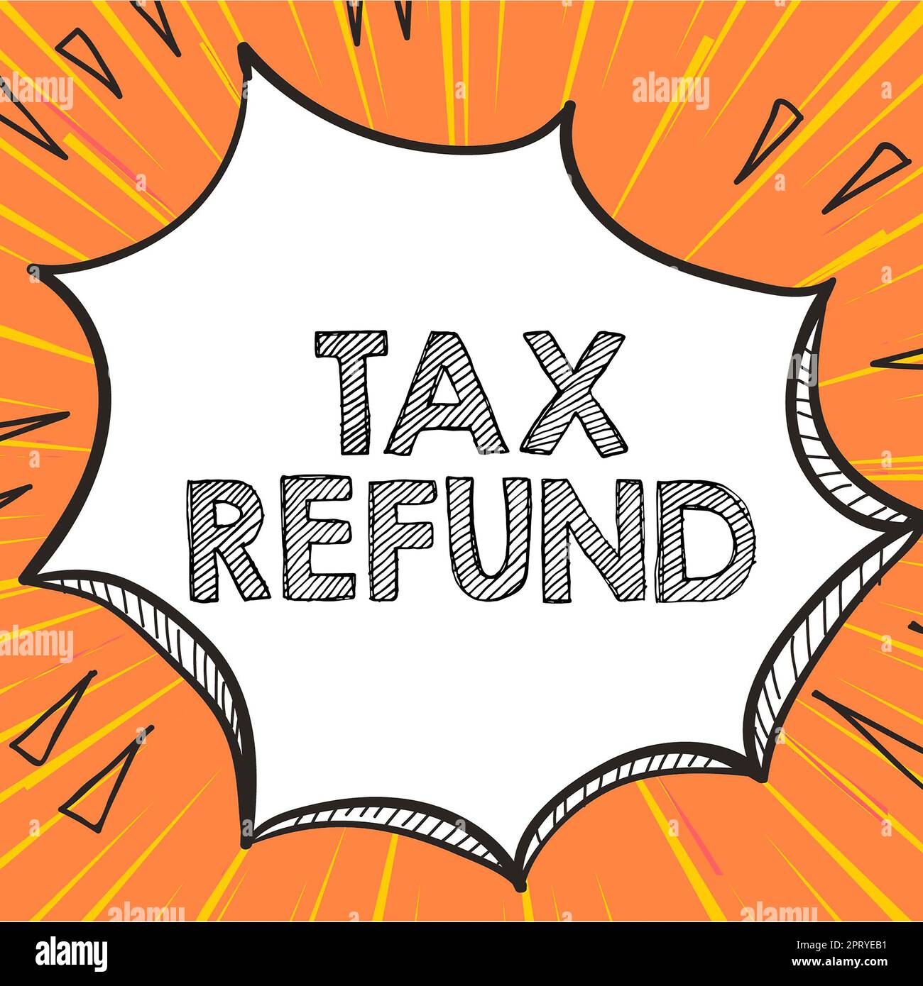 Conceptual caption Tax Refund, Concept meaning applied when money ...