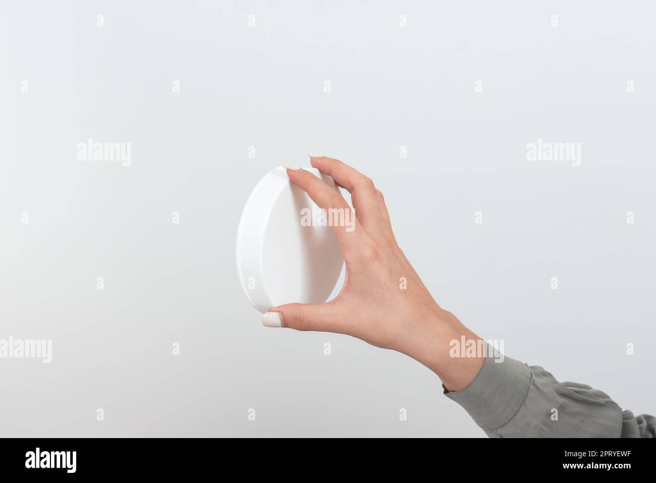 Hand Holding Plastic Cover Unlocking New Technologies Stock Photo - Alamy