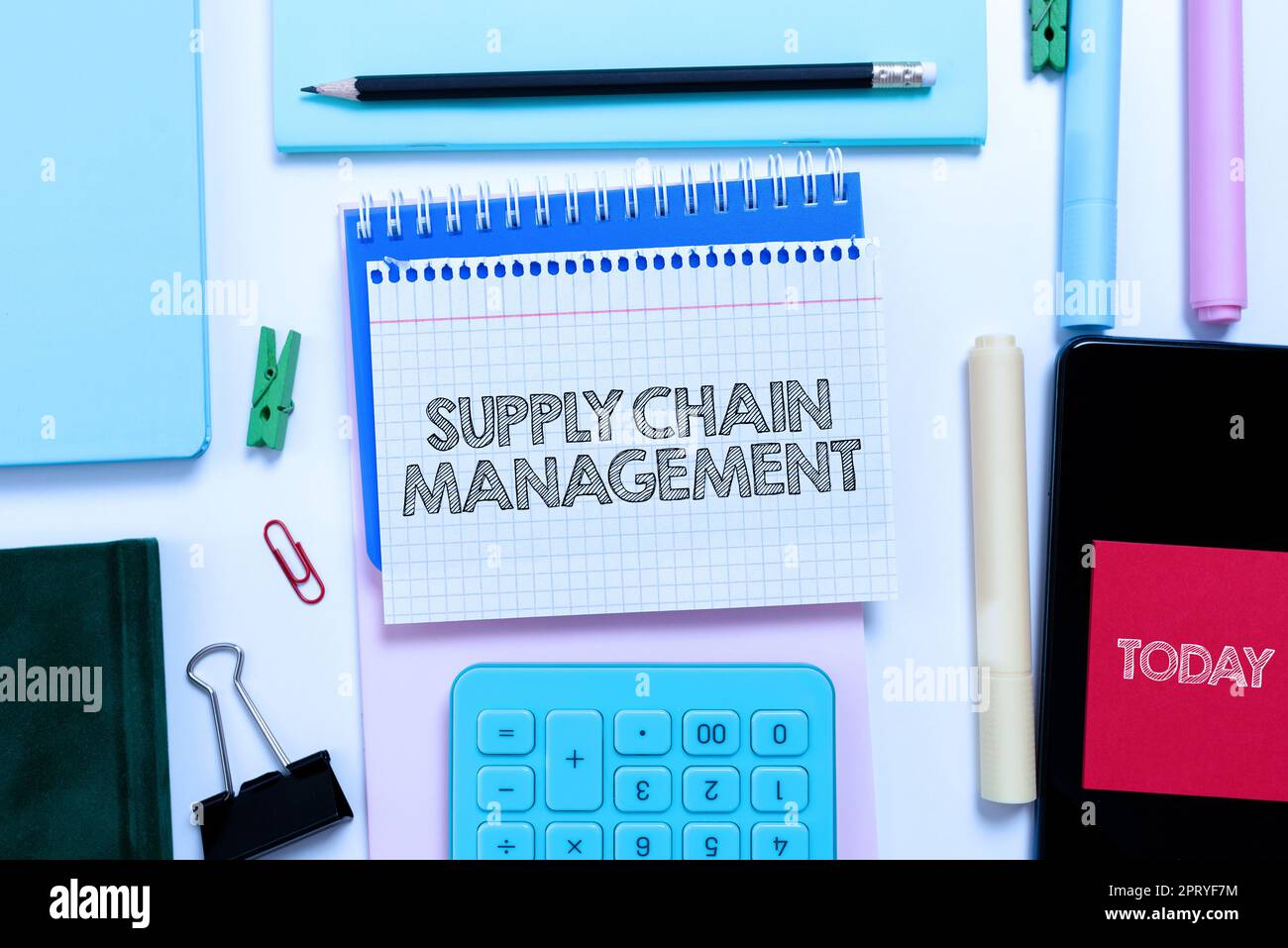 Hand writing sign Supply Chain Management, Business idea Aspects of ...