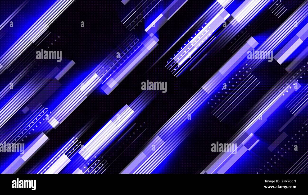 Dark blue digital grid animation hi-res stock photography and images ...