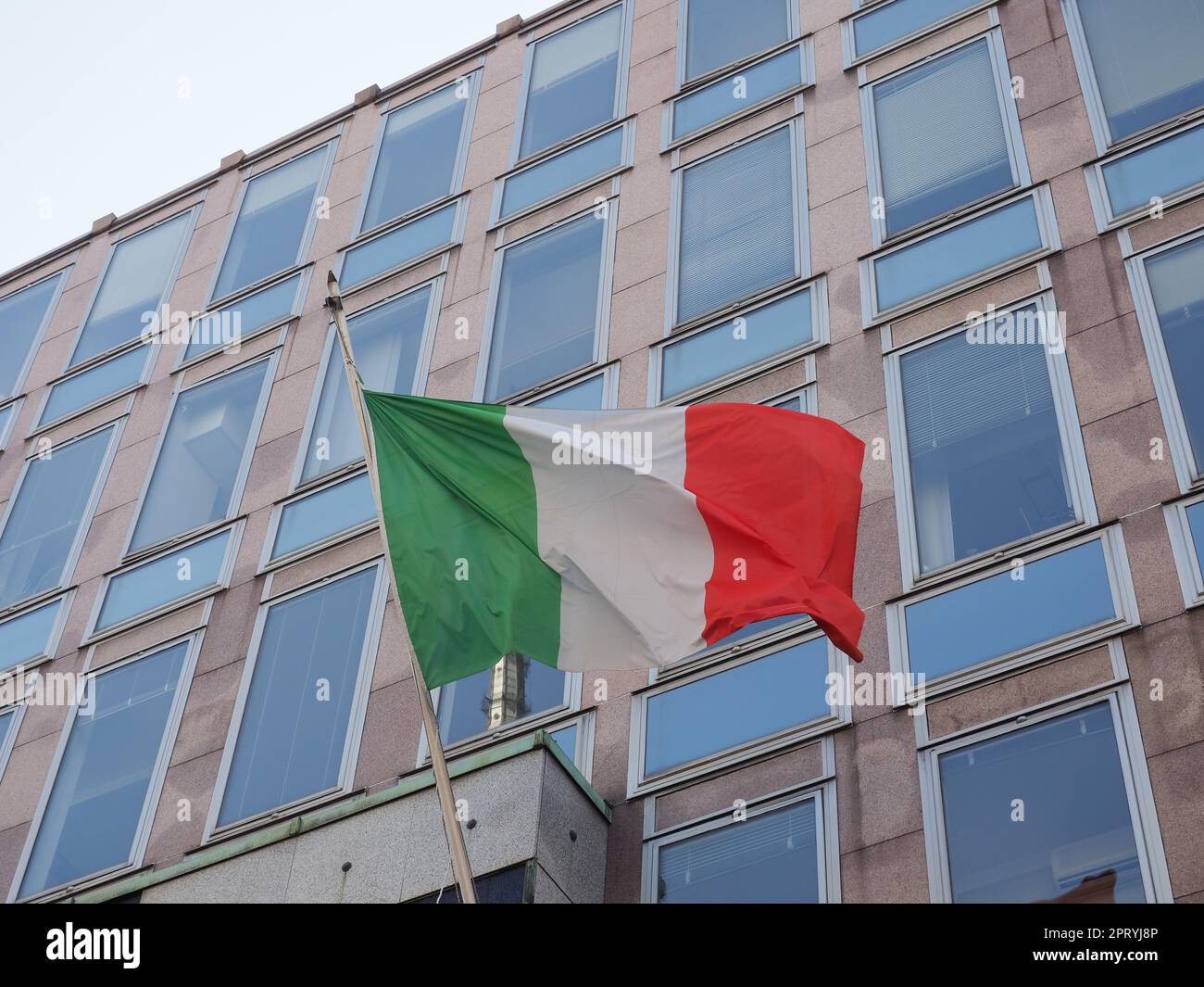 the Italian national flag of Italy, Europe Stock Photo - Alamy