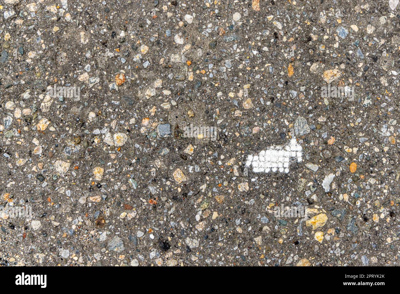detail image of a random white pattern on asphalt Stock Photo - Alamy