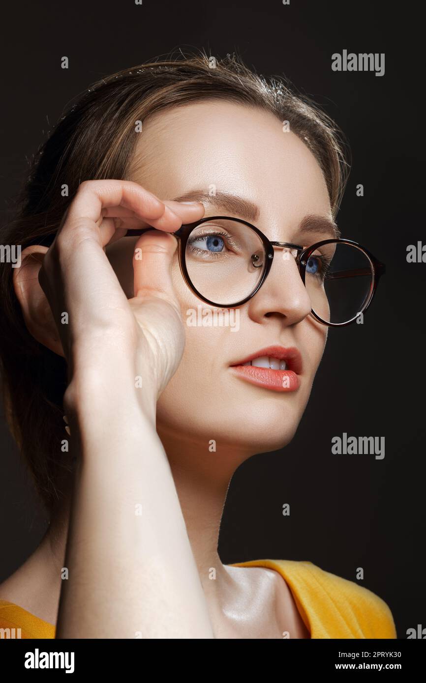 Beautiful woman model suspicious hi-res stock photography and images ...