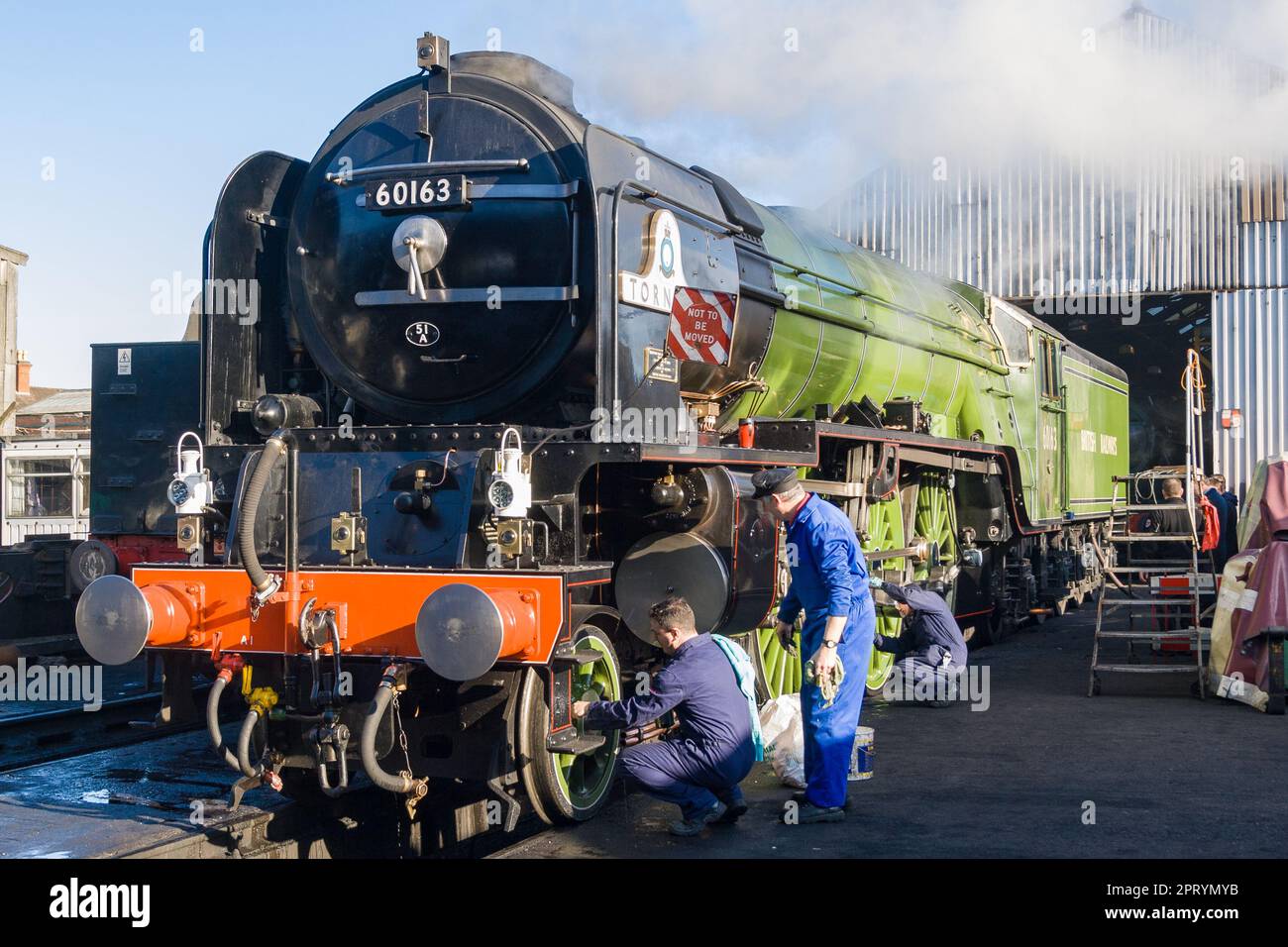 A steam locomotive on the Great Central Railway Stock Photo - Alamy