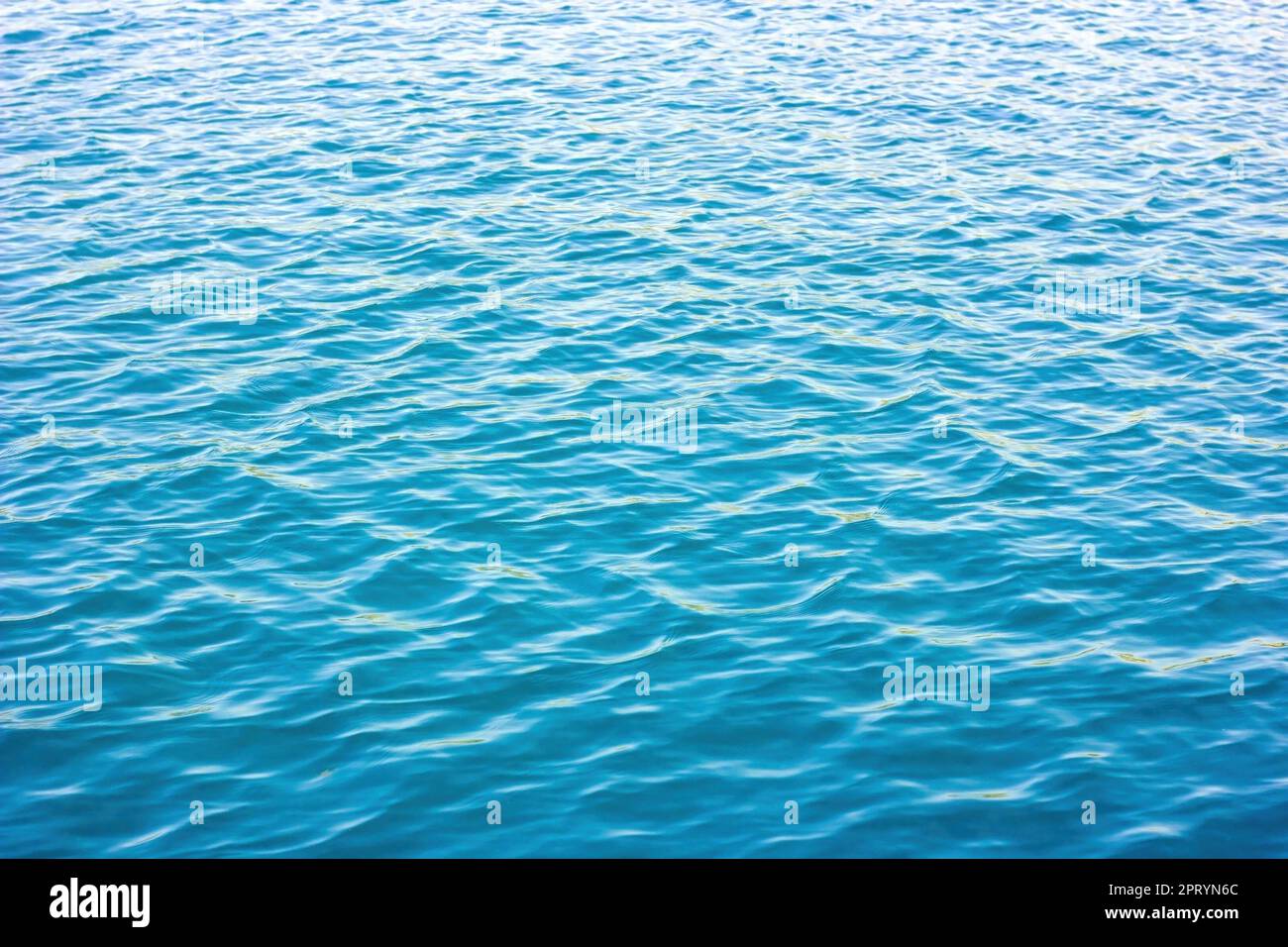 Light blue and turquoise sea water surface with waves texture in summer ...