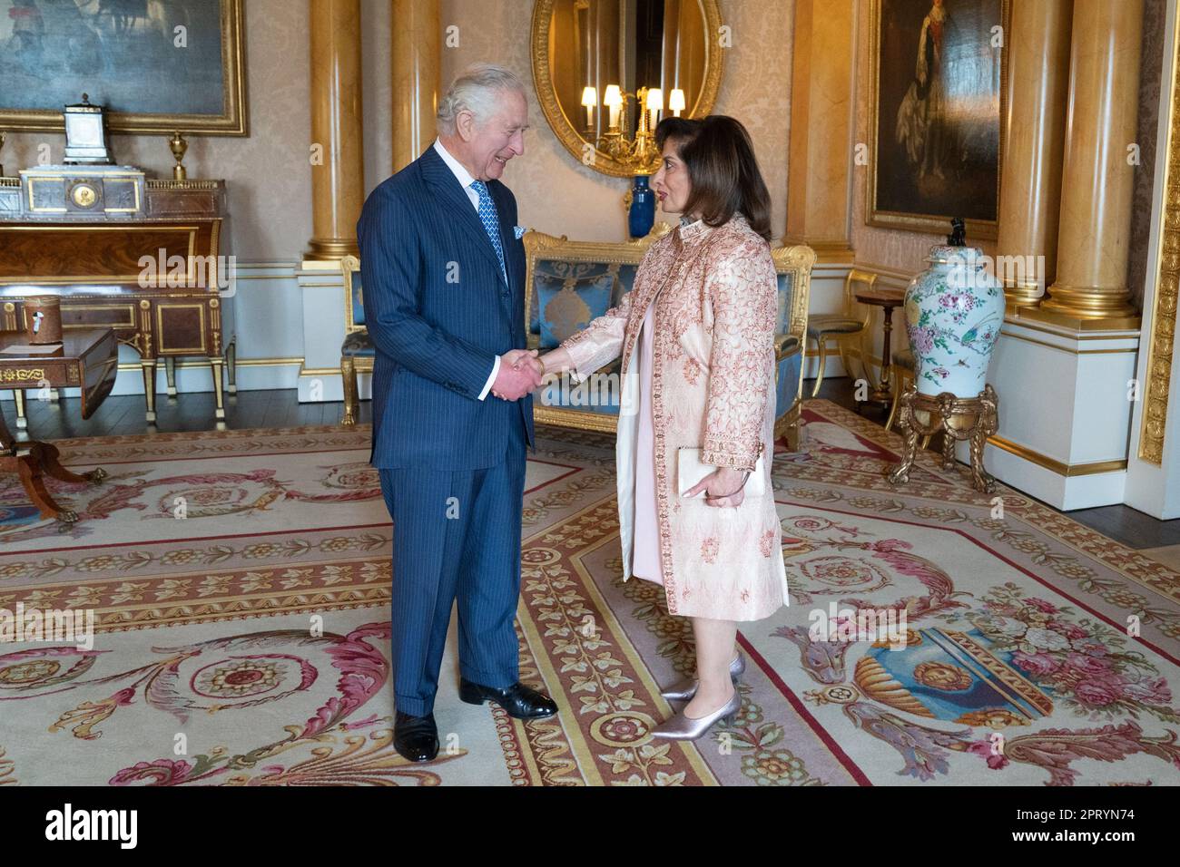 King Charles III receives the Lieutenant Governor of Alberta, The ...