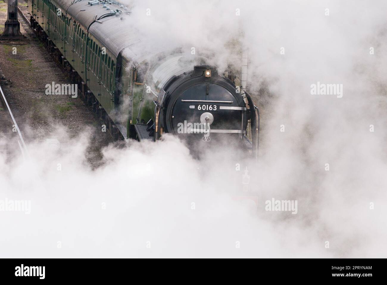A steam locomotive on the Great Central Railway Stock Photo - Alamy