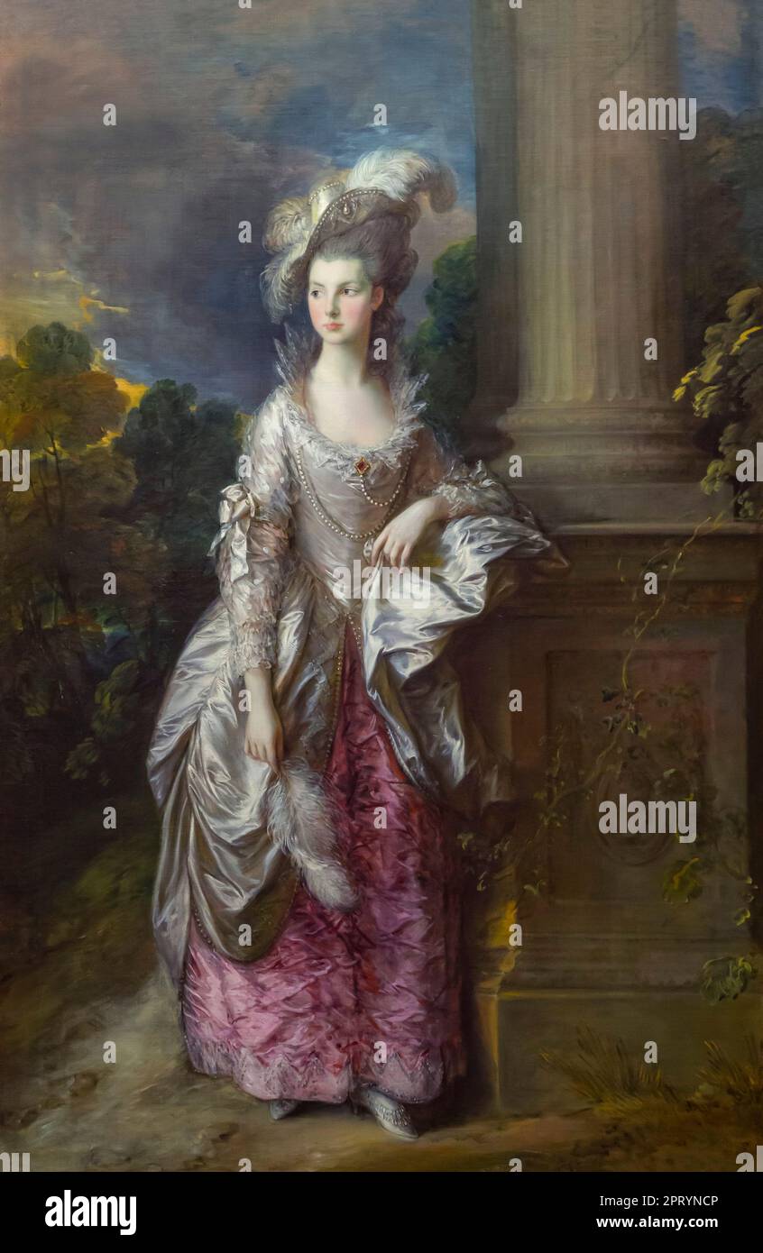 The Honourable Mrs Graham, Thomas Gainsborough, 1775-1777 Stock Photo ...