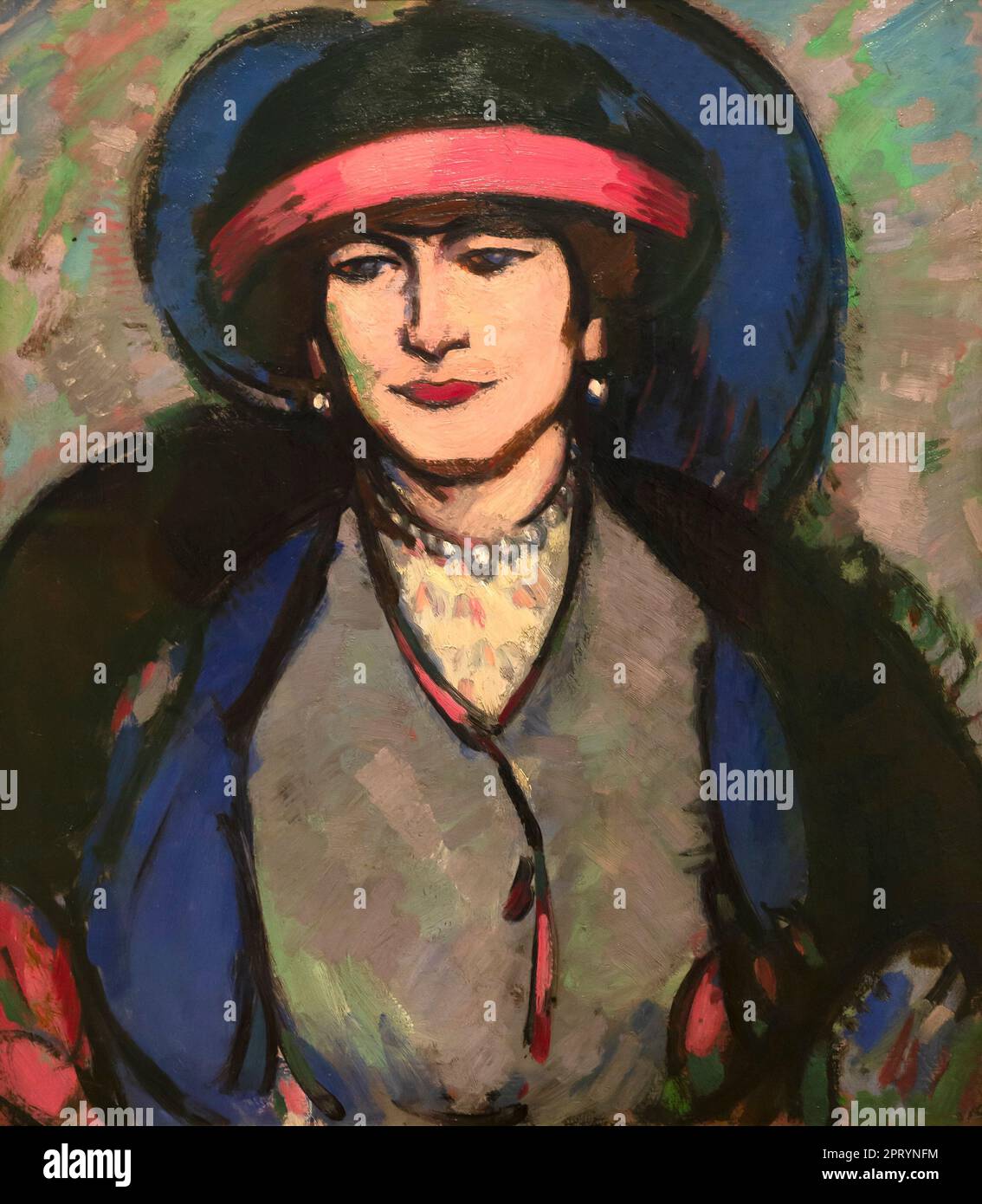 Portrait of Anne Estelle Rice, John Duncan Fergusson, 1908 Stock Photo ...