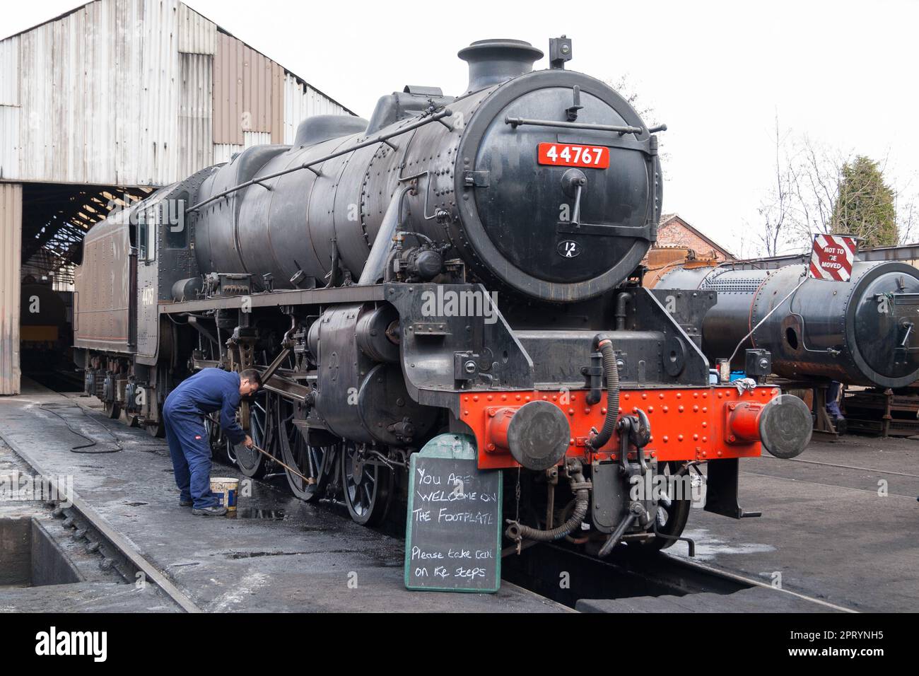 A steam locomotive on the Great Central Railway Stock Photo - Alamy
