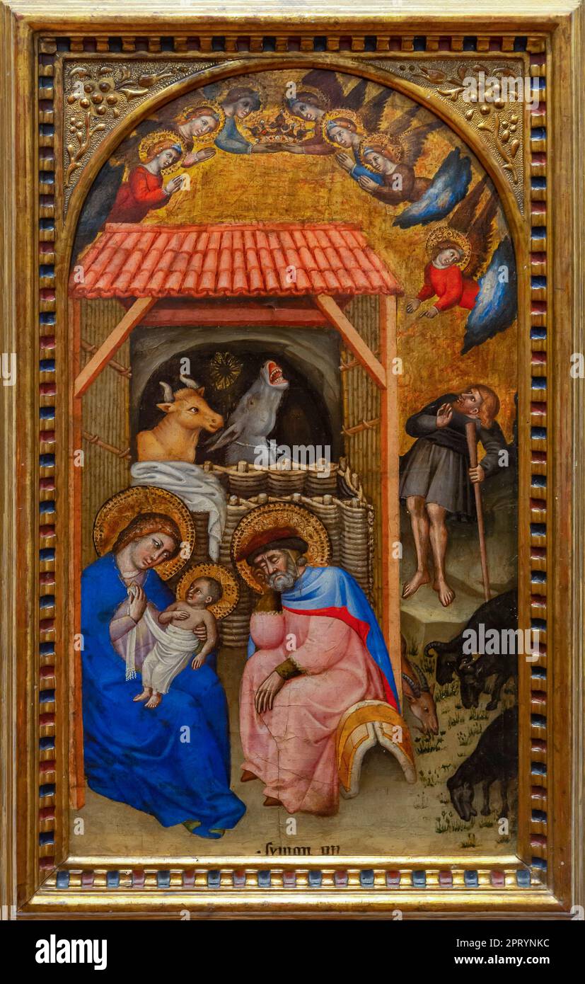 Nativity, Simone di Filippo, circa 1380, Galleria degli Uffizi, Uffizi ...