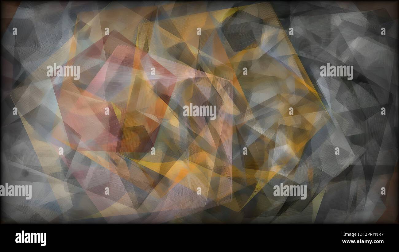 Cubes triangles hand draw hi-res stock photography and images - Alamy
