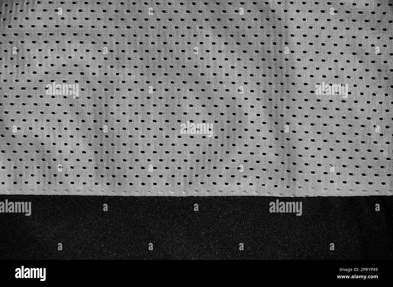 Sport clothing fabric texture background. Top view of grey polyester ...