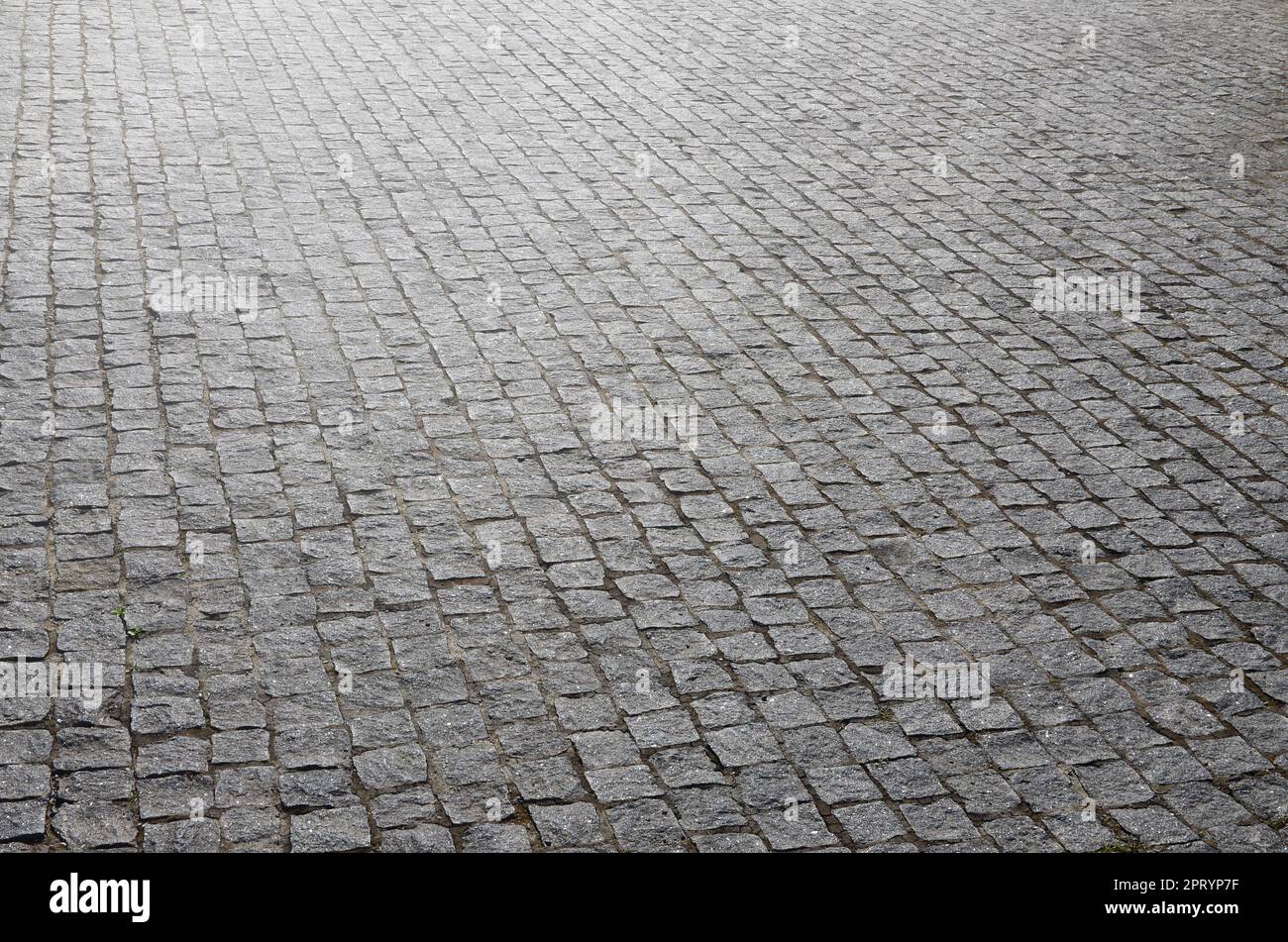 The texture of the paving slab (paving stones) of many small stones of ...