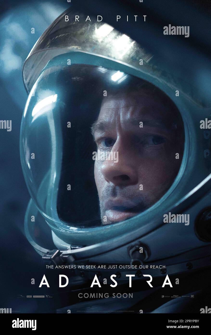 Ad Astra Brad Pitt poster Stock Photo - Alamy