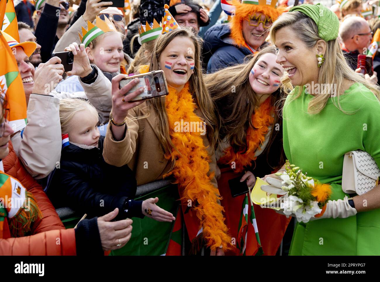 ROTTERDAM - 27/04/2023, Queen Maxima during King's Day in Rotterdam ...