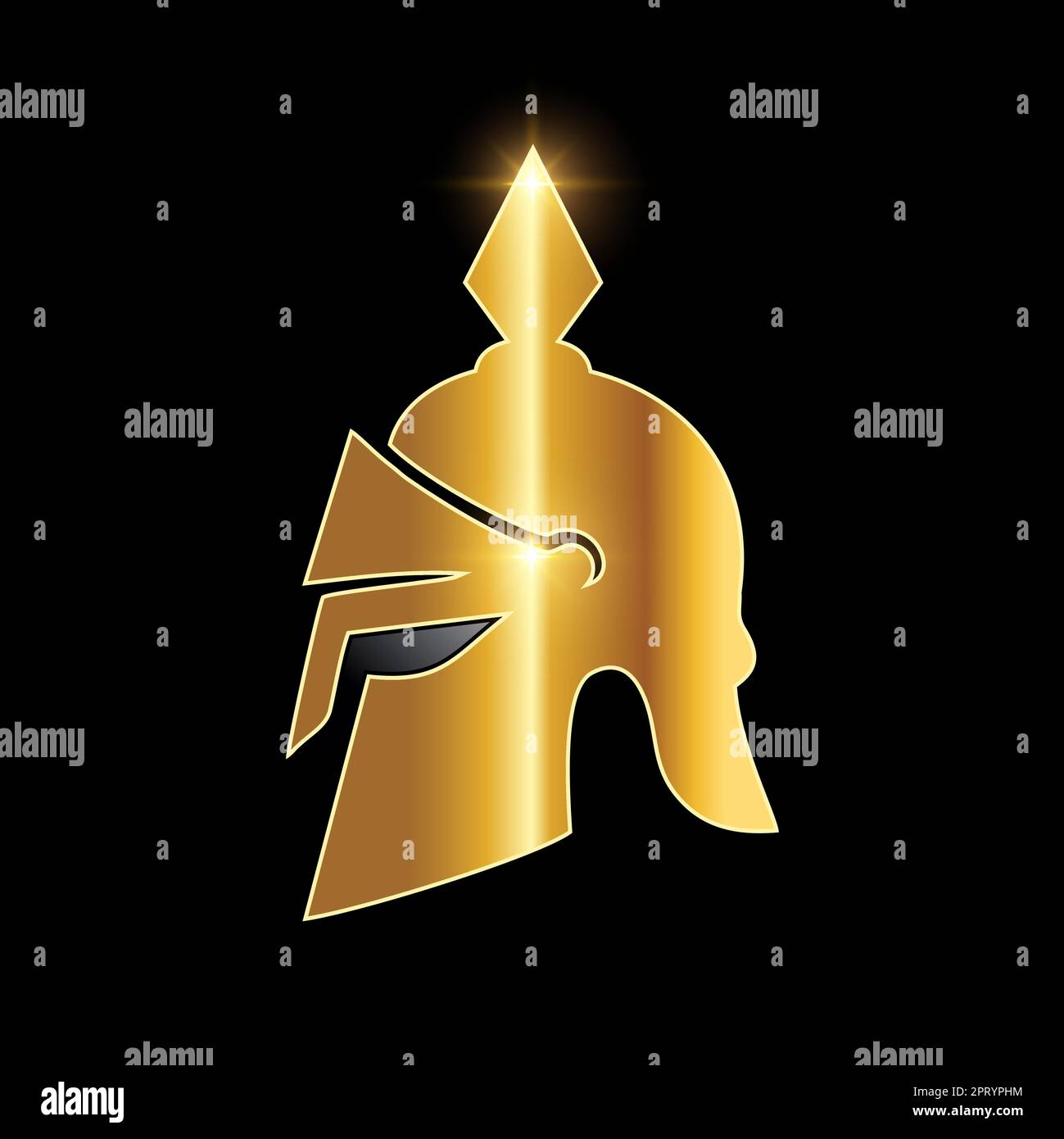 3d golden helmet Stock Vector Images - Alamy