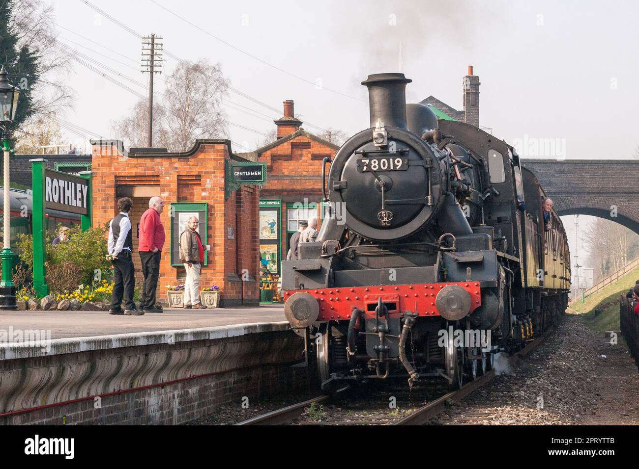 A steam locomotive on the Great Central Railway Stock Photo - Alamy