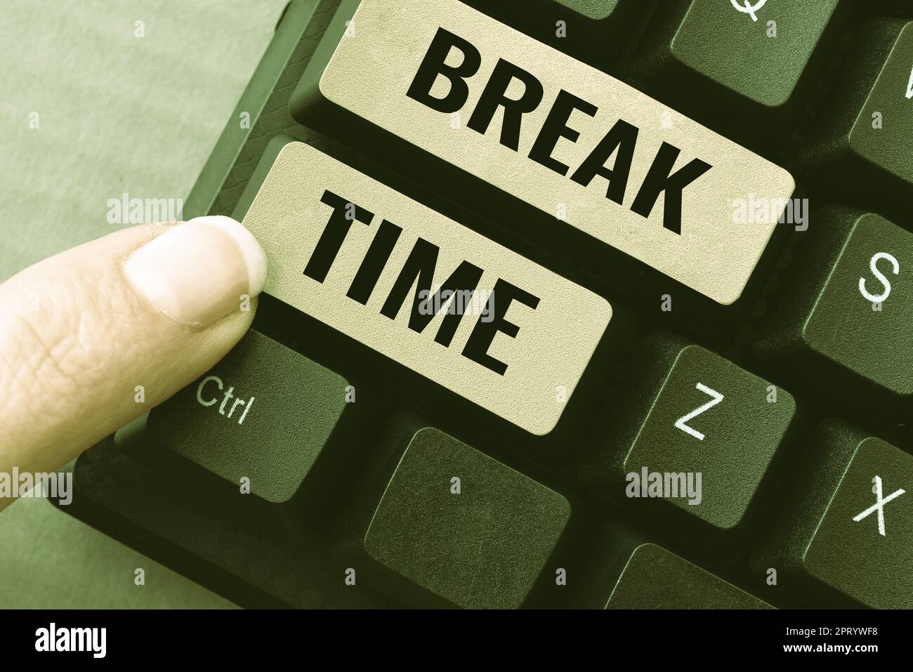 Hand writing sign Break Time, Conceptual photo Period of rest or ...