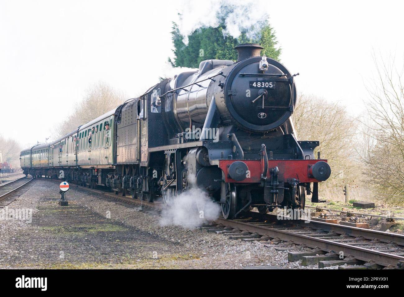 A steam locomotive on the Great Central Railway Stock Photo - Alamy