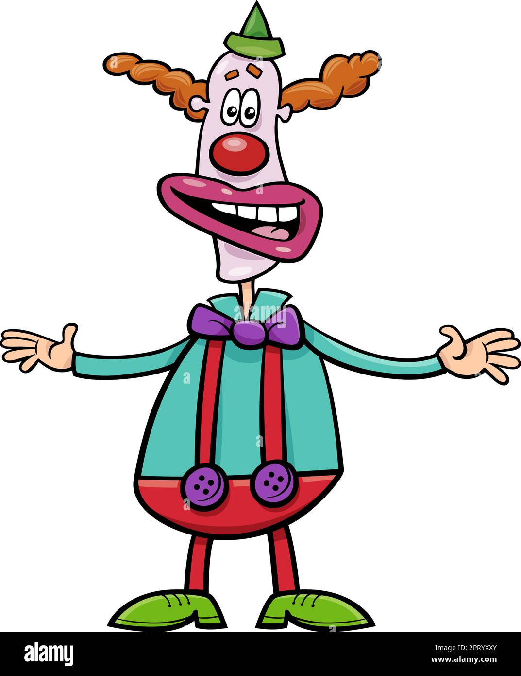 cartoon clown circus performer comic character Stock Vector Image & Art ...