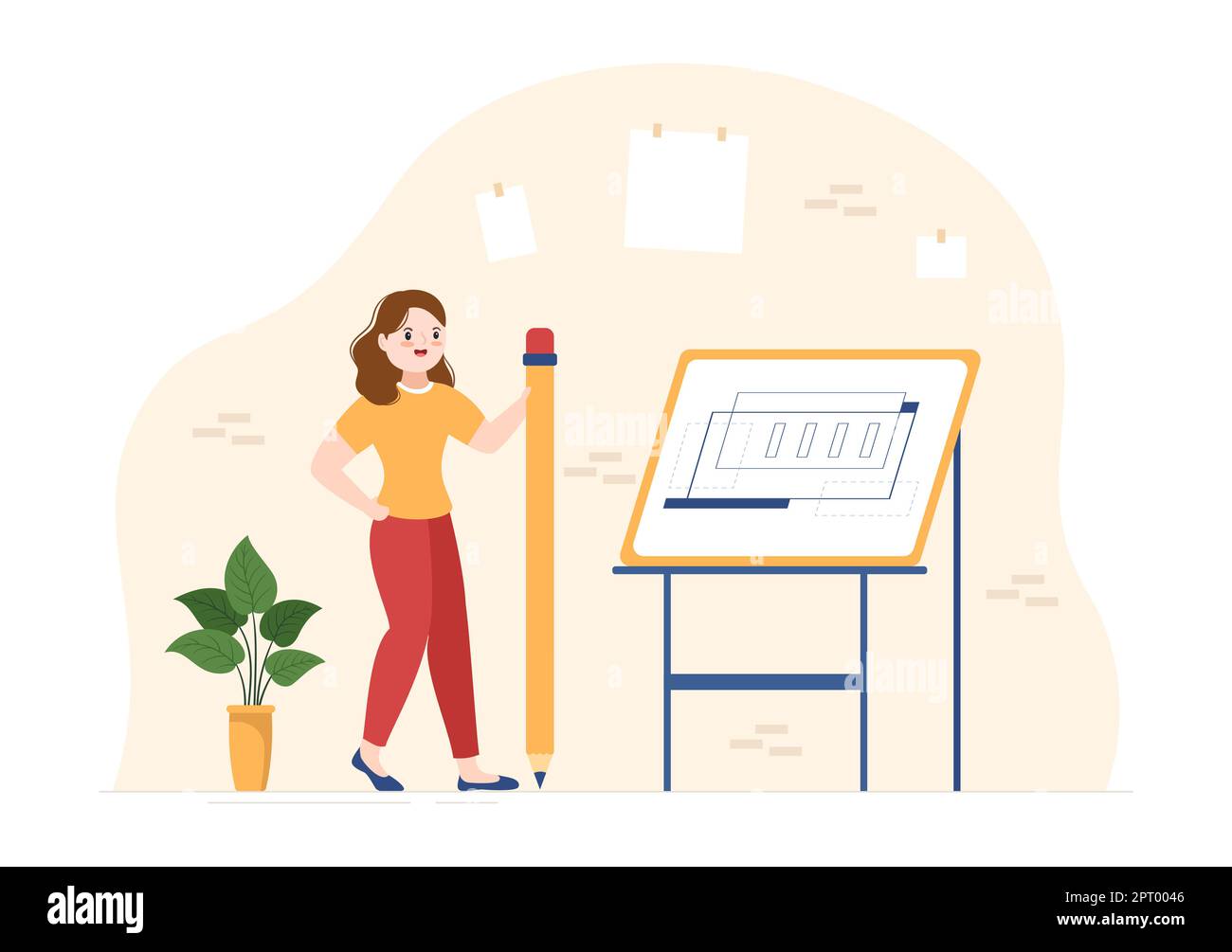 Drafting table art drawing Cut Out Stock Images & Pictures - Alamy