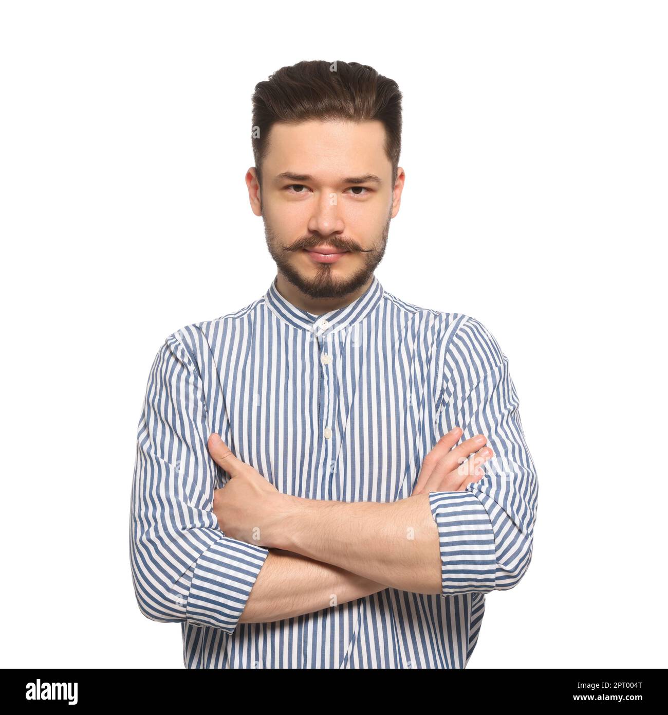 Confident man crossing arms on hi-res stock photography and images - Alamy