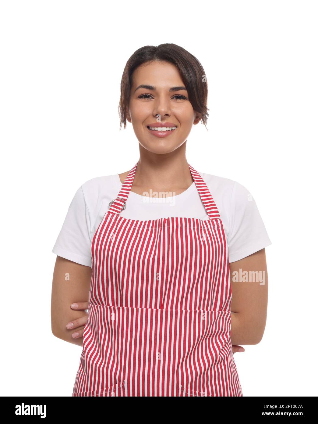 Red striped apron hi-res stock photography and images - Alamy