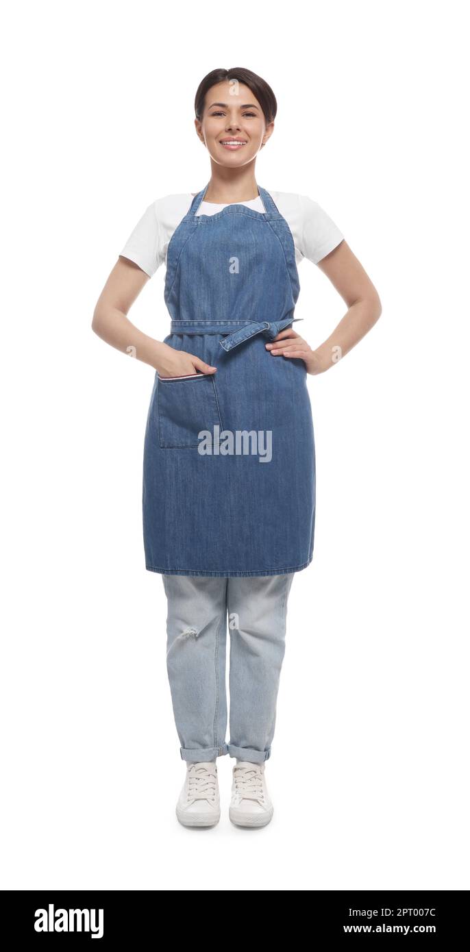 Waitress in blue uniform hi-res stock photography and images - Alamy