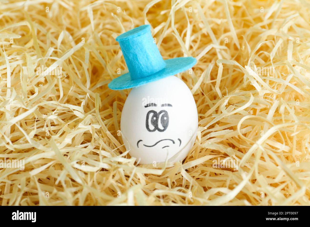 Funny face drawn on egg hi-res stock photography and images - Alamy