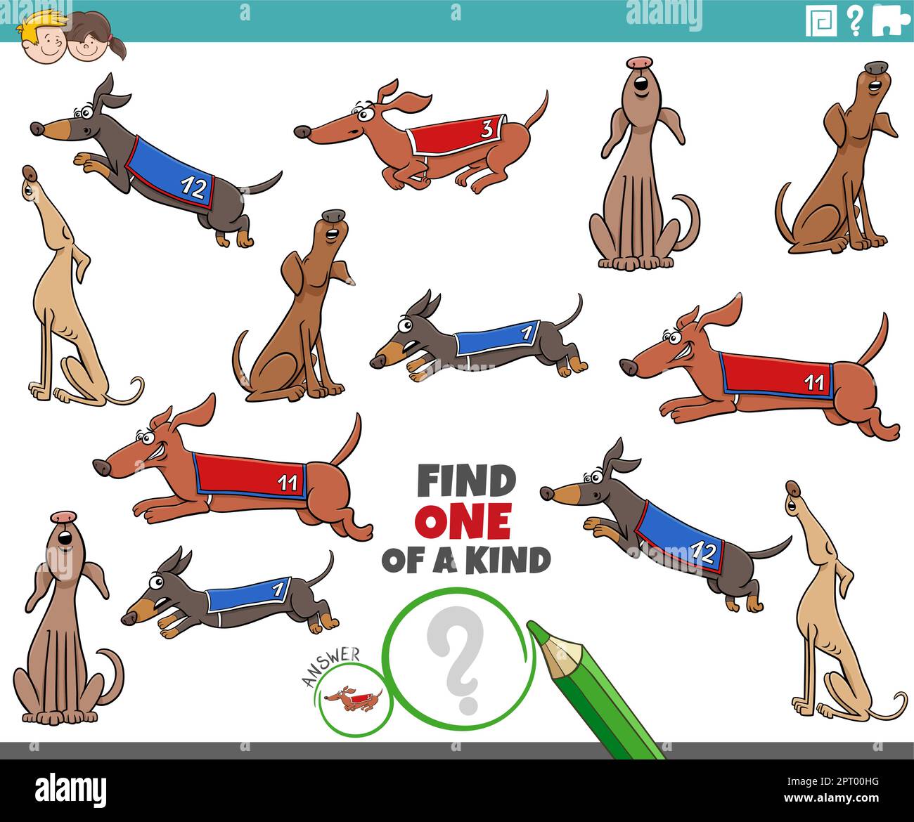 Pet dog multiple Stock Vector Images - Alamy