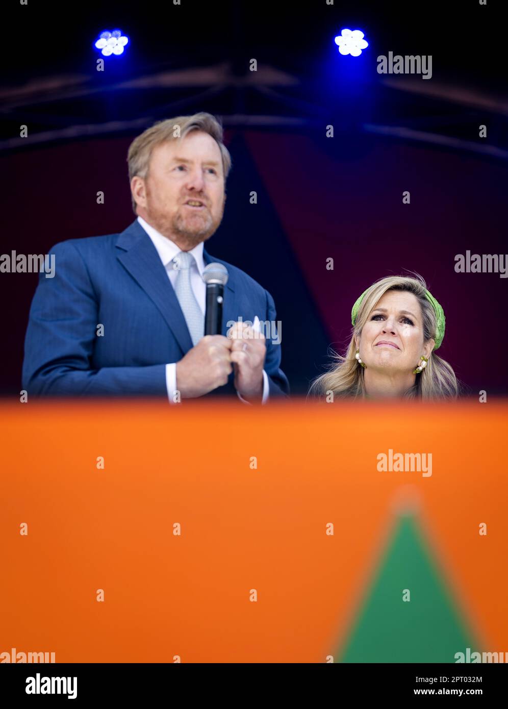 ROTTERDAM - King Willem-Alexander and Queen Maxima during King's Day in ...