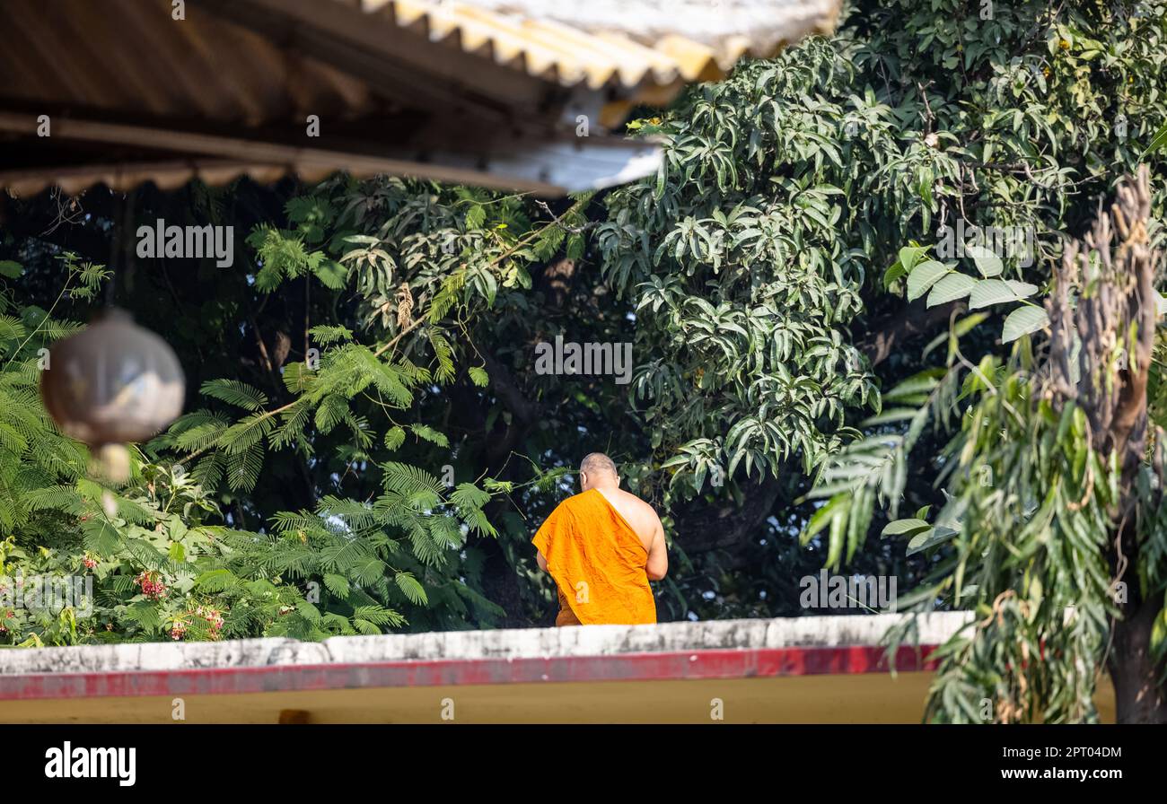 Sarnath, Uttar Pradesh, India - November 2022: Portrait of an people ...