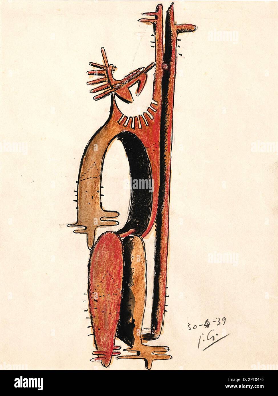 Julio Gonzlez - Homme Cactus - Cactus Man - 1939 Stock Photo - Alamy