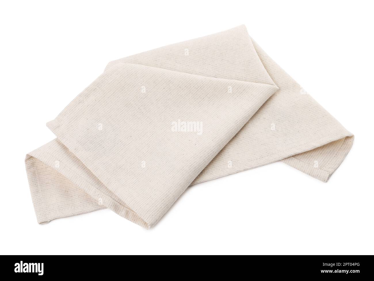 Fabric napkin for table setting on white background Stock Photo - Alamy