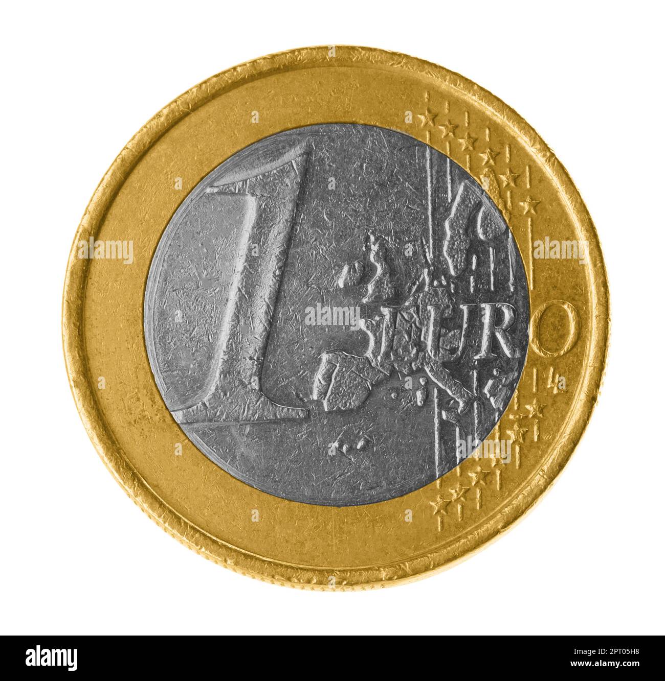 Shiny one euro coin hi-res stock photography and images - Alamy