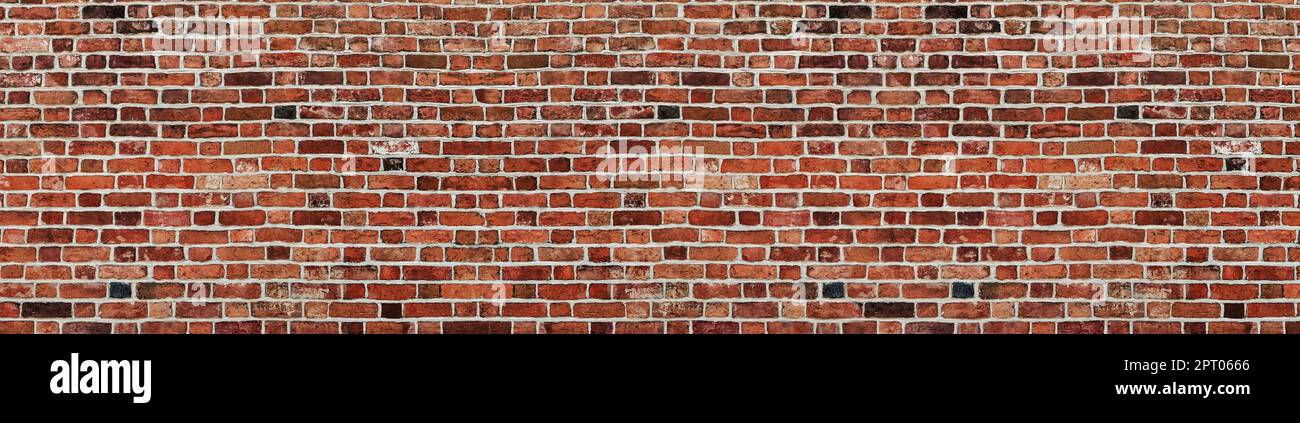 Texture of red brick wall as background. Banner design Stock Photo - Alamy