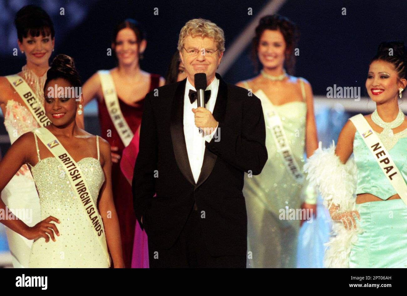 File photo dated 30/11/2000 of Jerry Springer, the host of Miss World ...