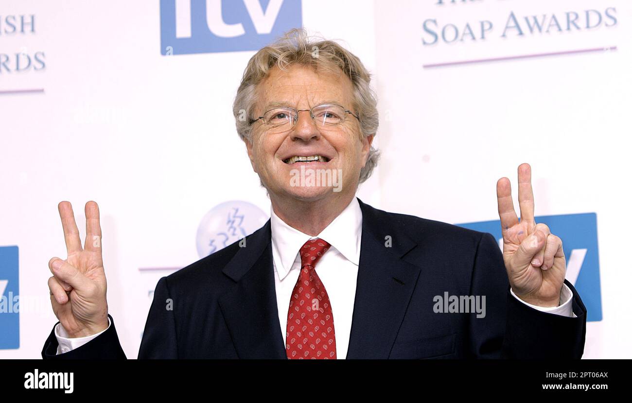 File photo dated 26/5/2007 of Jerry Springer arrives for the British ...